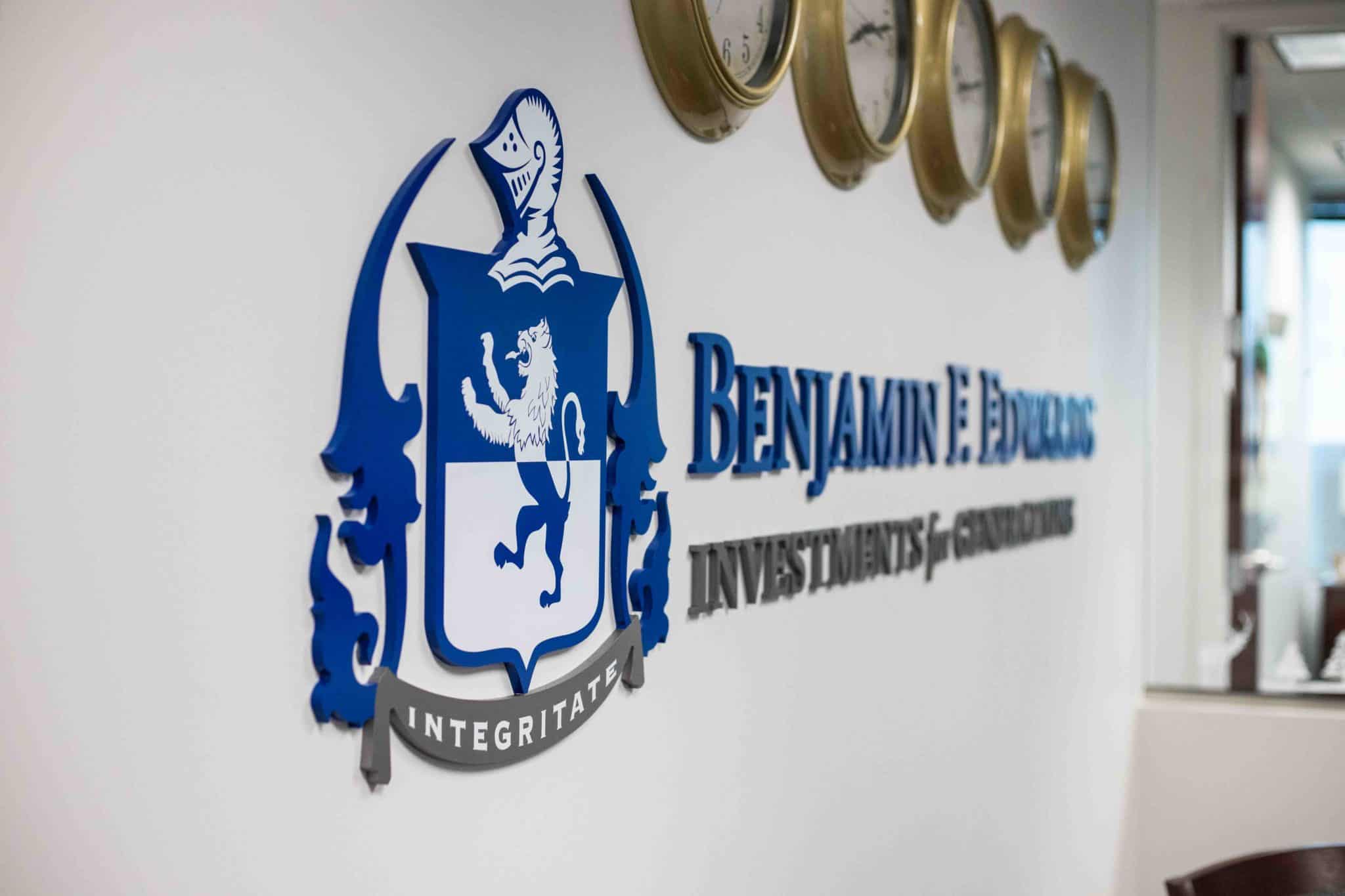 Benjamin F. Edwards Wall Logo - Engraphix Architectural Signage, Inc.