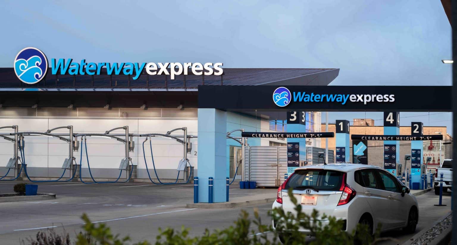 Waterway Carwash Exterior Signs - Engraphix Architectural Signage, Inc.