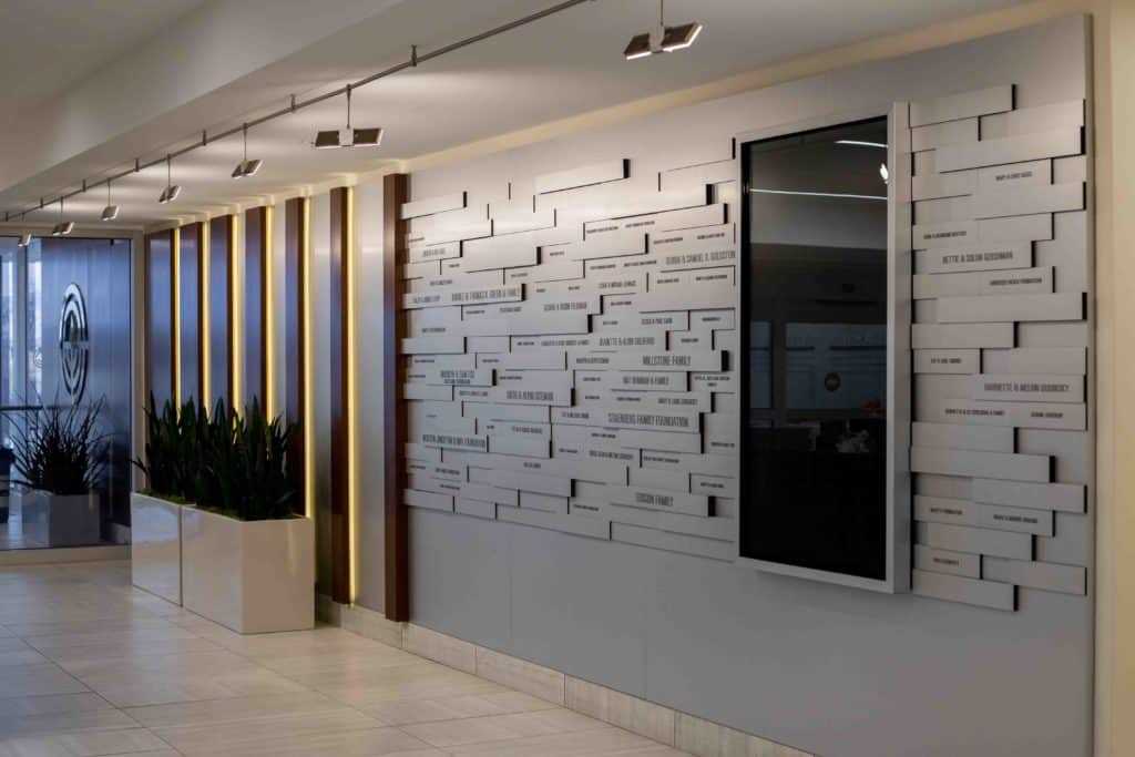Donor Recognition Wall - Engraphix Architectural Signage, Inc.