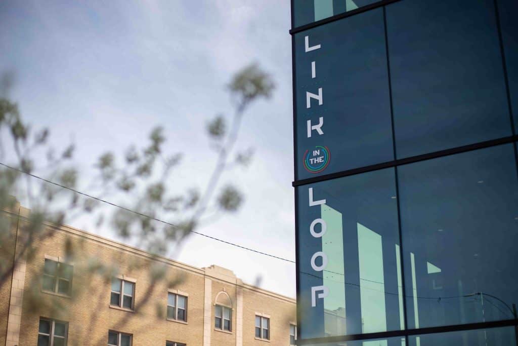 Link in the Loop Vinyl Graphics - Engraphix Architectural Signage, Inc.