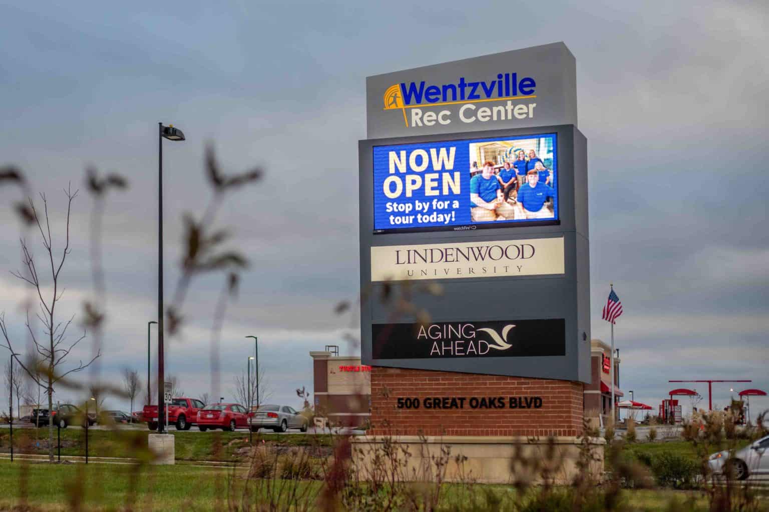 Wentzville Rec Center Exterior Signs - Engraphix Architectural Signage ...