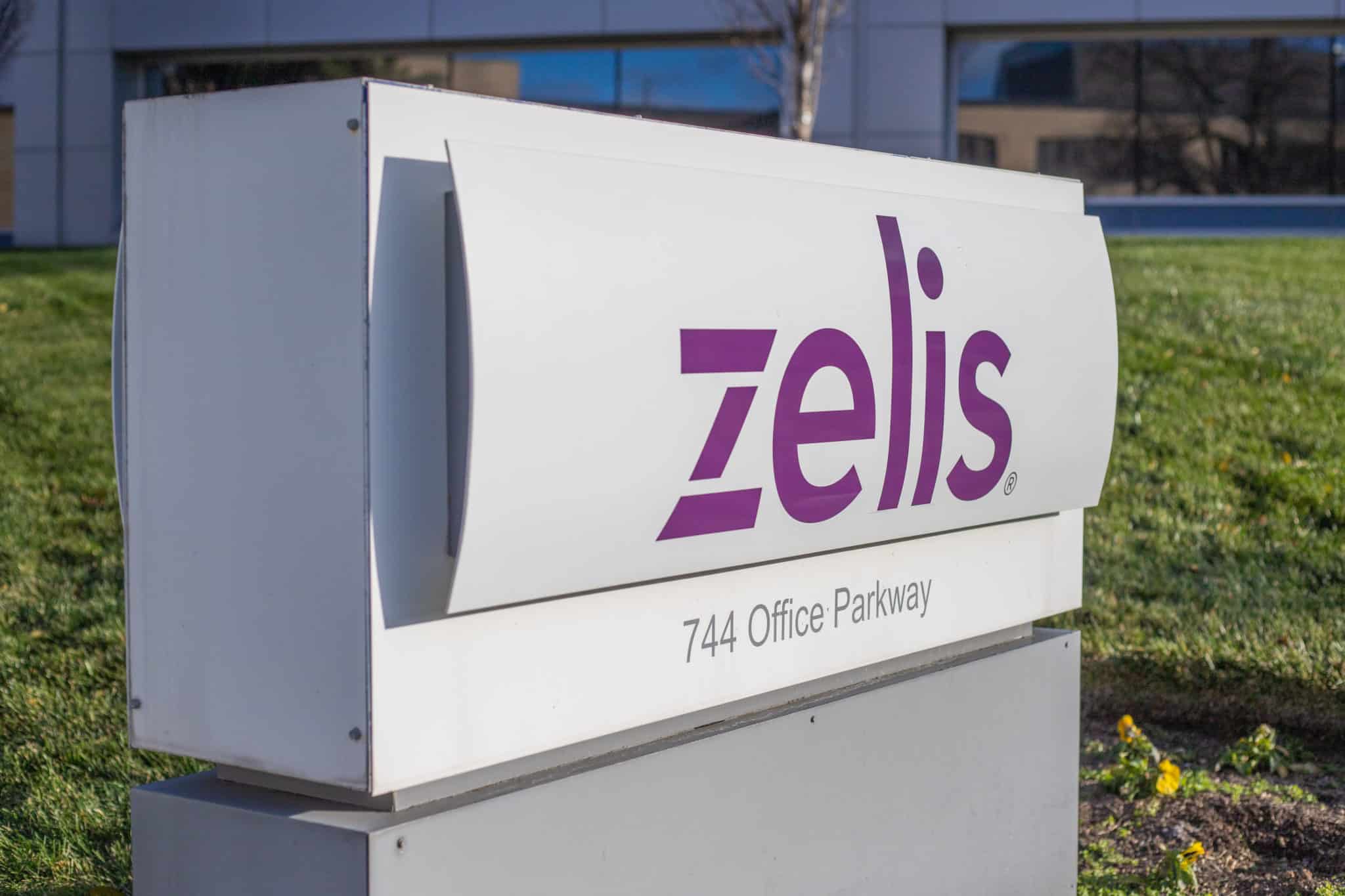 Zelis Exterior Monument Sign - Engraphix Architectural Signage, Inc.