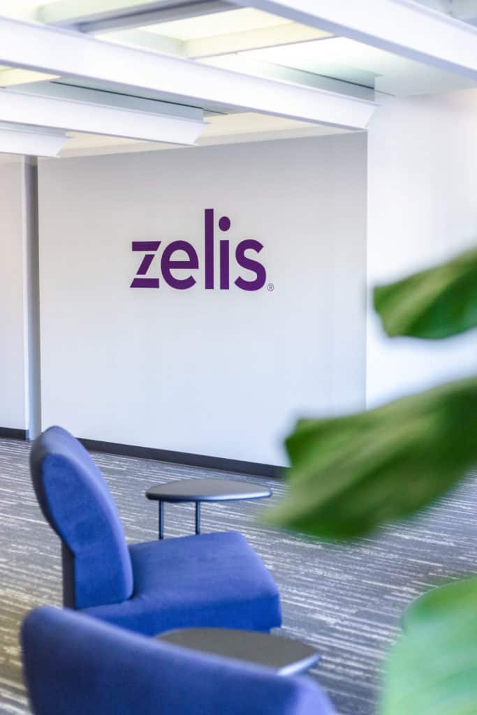 Zelis Logo Vinyl Graphic - Engraphix Architectural Signage, Inc.