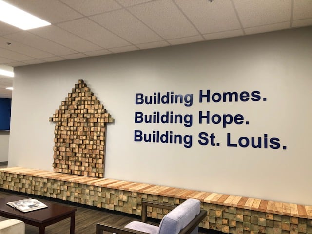 Habitat for Humanity Wood Donor Wall - Engraphix Architectural Signage ...